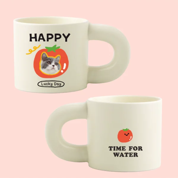 Custom Pet Photo Mug - Personalized Dog & Cat Portrait Coffee Cup ...